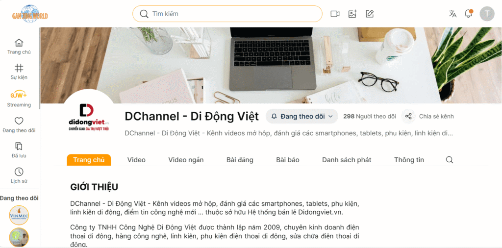 Review mạng xã hội Gan Jing World (GJW) - Sang Blog